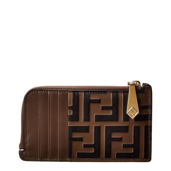 Fendi | Bags | Fendi Ff Diamonds Leather Card Holder | Poshmark